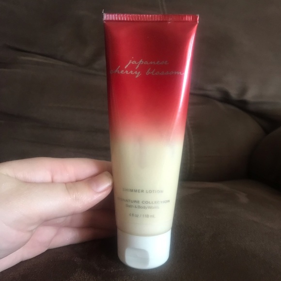 Bath & Body Works | Other | Japanese Cherry Blossom Shimmer Lotion Bath ...